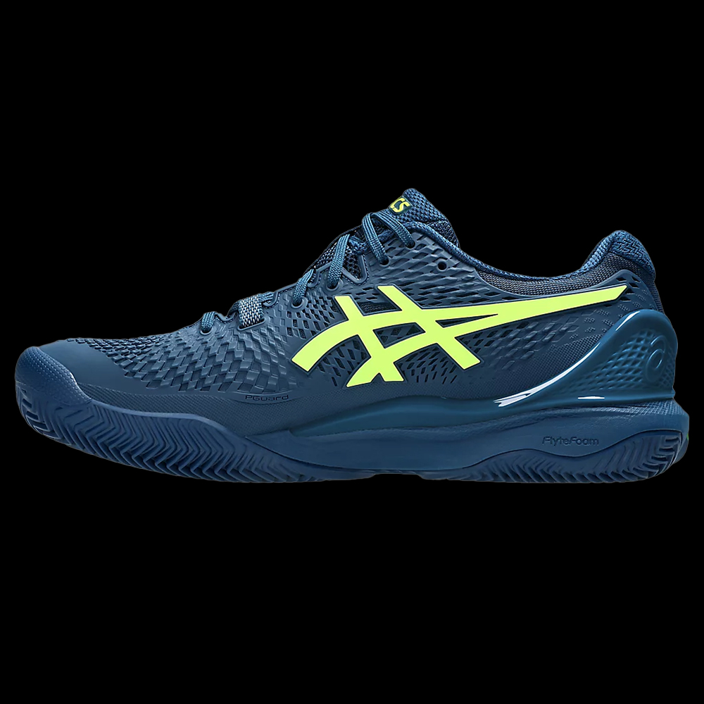 ASICS Gel Resolution 9 men clay marine jaune