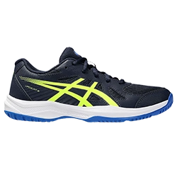 Chaussures ASICS Upcourt 6 GS junior noir jaune Badmania